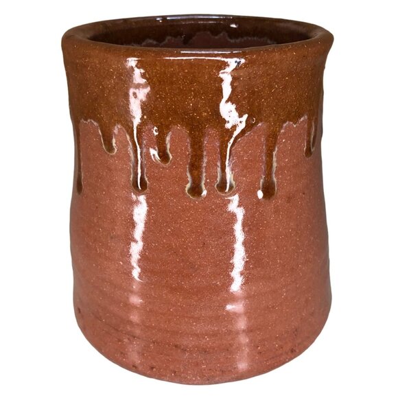 Hand-made | Accents | Beautiful Handcrafted Pottery Canisterpot With Drip Glazing Turtle Marking ...